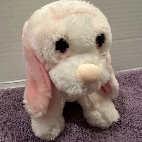 Russ Berrie | Toys | Vtg Russ Berrie Pink Baby Baxter Sad Basset Hound ...